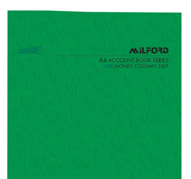 Milford A4 5 Money Column 26 Leaf Limp Analysis Book – Tawa Books & Post